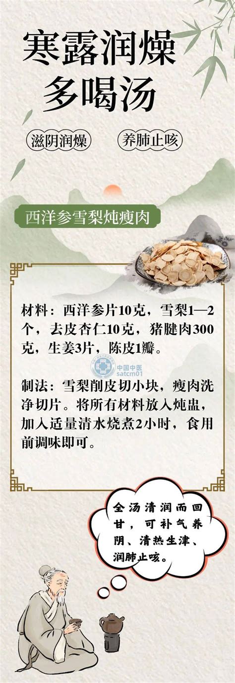 【眉县疾控提醒您】寒露润燥，只喝水可不够！几款润燥汤，让身体更水润，疾病难靠近~白开水翟丽娜水易