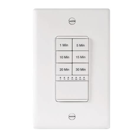 30 Minute Hour Countdown Timer Switch In Wall Neutral Required Led Indicator Timer For Fans