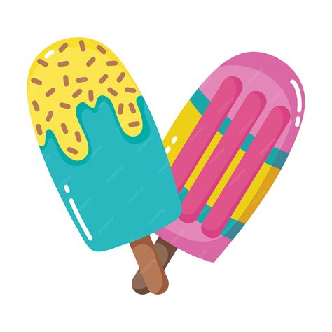 Premium Vector Isolated Popsicle Illustration