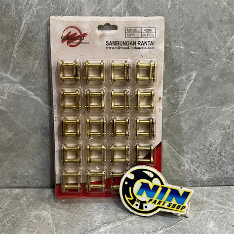 Jual Sambungan Rantai Rante Wilwood 428 Gold Original Shopee Indonesia