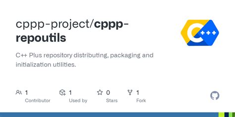 Github Cppp Projectcppp Repoutils C Plus Repository Distributing