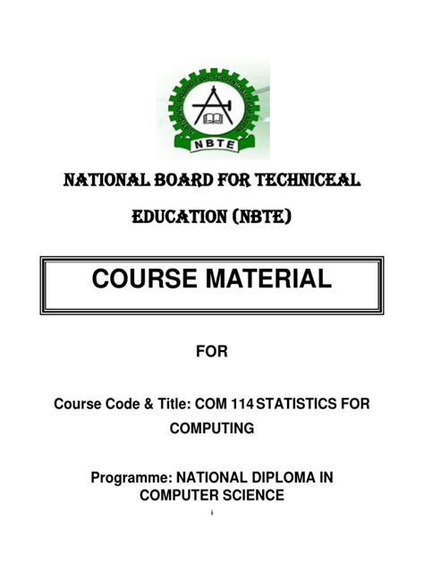 Com 114 Pdf Statistics Mathematics