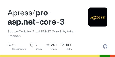 GitHub Apress Pro Asp Net Core 3 Source Code For Pro ASP NET Core 3