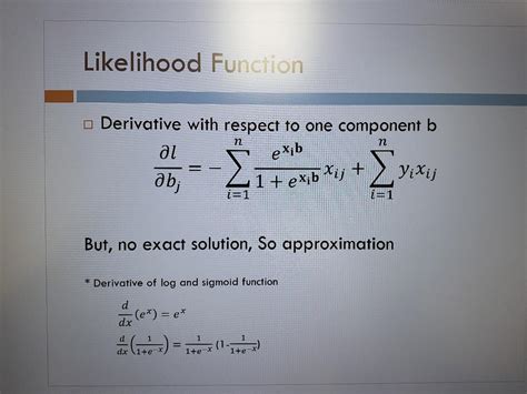 Solved Likelihood Function The Log Likelihood Turns Products Chegg Com