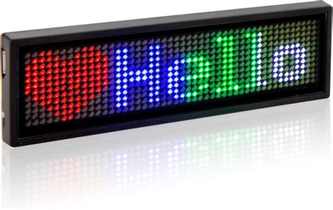 Leadleds Bluetooth Led Name Badge Wireless Rechargeable LED India Ubuy