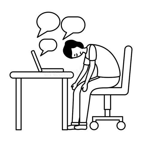 People Mental Disorder Psychological Depressed Stock Illustration