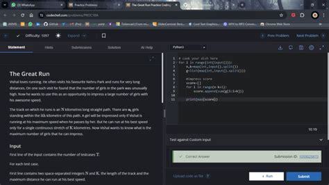 Aayush Talukdar On Linkedin Codechef Codingchallenge Pythoncoding Keepcoding Day75