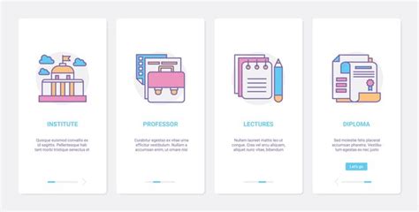 Premium Vector Data Protection Optimization Technology Ux Ui Onboarding Mobile App Page Screen Set