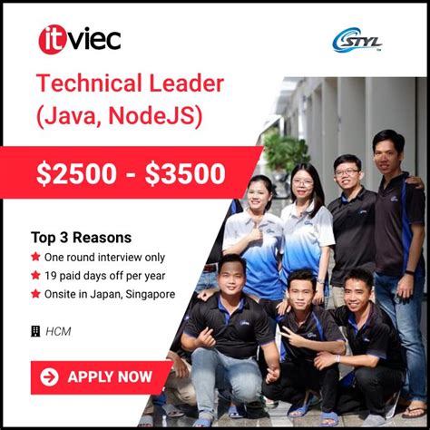 itviec on linkedin technical leader java nodejs muốn một quy trình