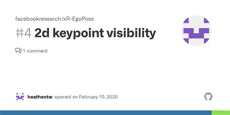 2d Keypoint Visibility · Issue 4 · Facebookresearch Xr Egopose · Github