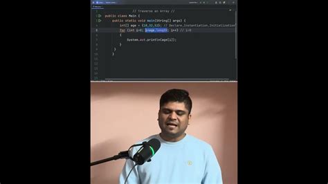 Traverse An Array Arrays In Java Youtube