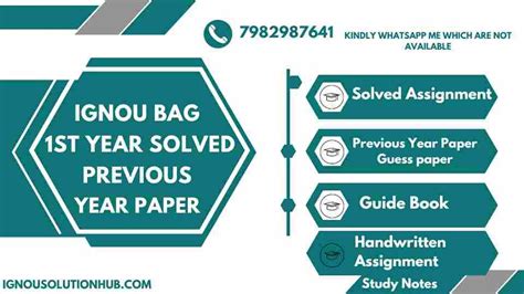 Ignou Bag 1st Year Solved Previous Year Paper Ignou Solved Assignment