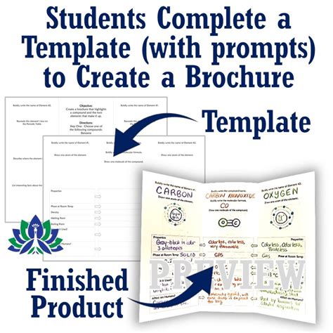 Classifying Matter Activity Compare Elements And Compounds Brochure