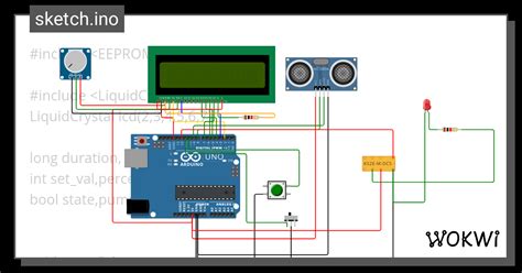Automatic Water Level Controller Using Arduino Wokwi Esp32 Stm32