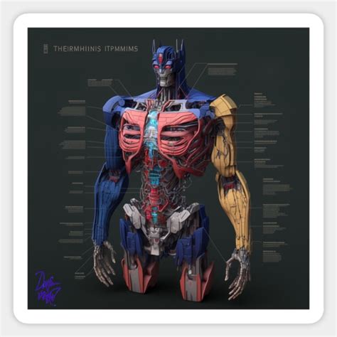Transformer Anatomy Anatomy Sticker Teepublic