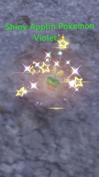 Shiny Applin Pokemon Violet Pokemon Shiny Shinypokemon Applin