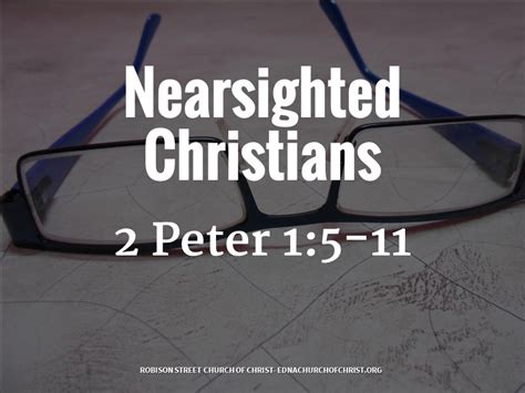 Nearsighted Christians Robison Street Church Of Christ