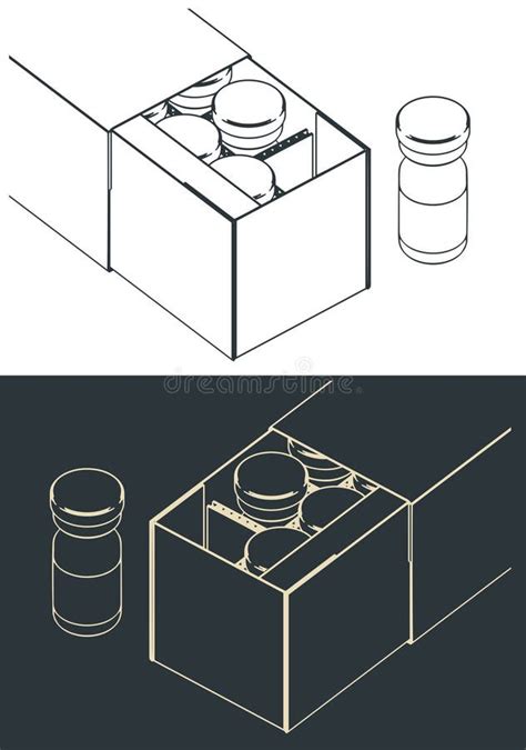 Packaging Glass Ampoules With Medicine For Injection Close Up Stock Vector Illustration Of