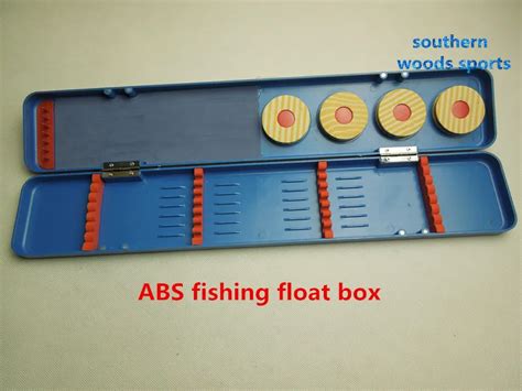 Fishing Float Box ABS Hard Plastic 45 7 5 3 CM Can Put 7 Wood Float 7 Sub Line Hook Set 4 Line