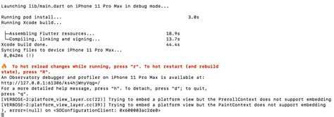 Webview Flutter Error On IOS Trying To Embed A Platform View But The PaintContext Does Not