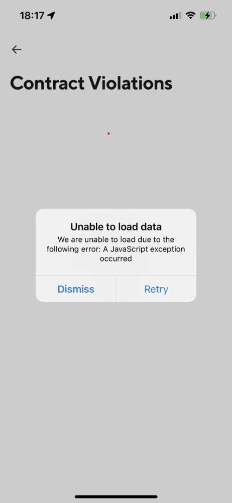Contract Violation A Javascript Error Occurred Rdoordash