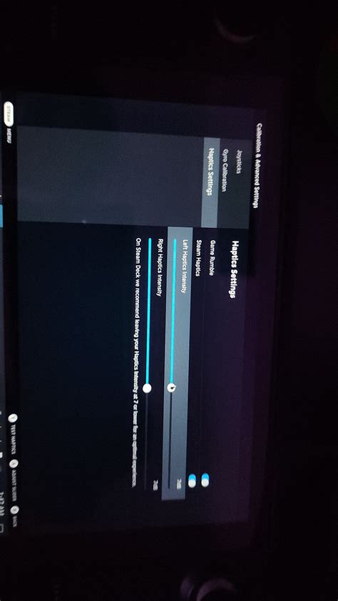 Calibration Settings Do Not Save Rsteamdeck