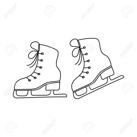 Figure Skates Drawing At Getdrawings Free Download