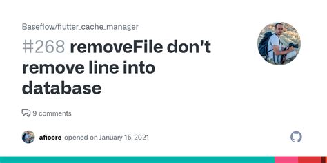 RemoveFile Don T Remove Line Into Database Issue 268 Baseflow