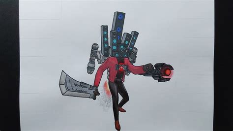 how to draw upgraded titan speakerman youtube