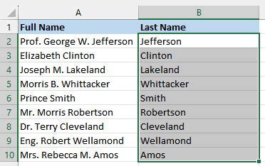 Extract Last Word In Excel Easy Ways