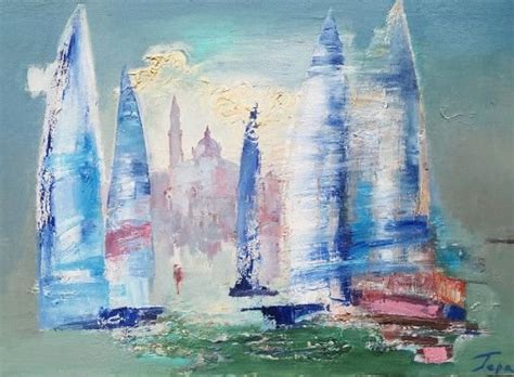 Купити картину «Венеція за горизонтом в жанрі водний і морський пейзаж олійними фарбами на