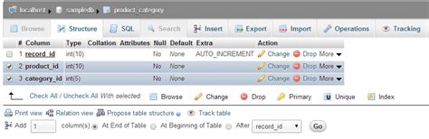 Apply Foreign Key In Phpmyadmin Using Database Query