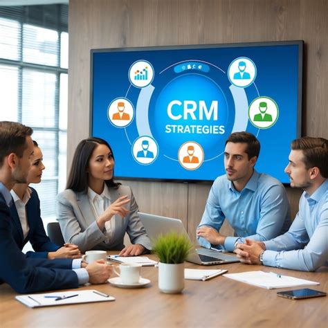 Professional Crm Image With Advanced Software Interface Premium Ai