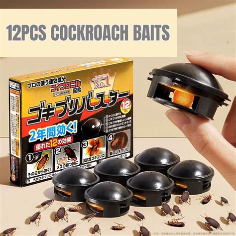 12pcs Japanese Killer Cockroach Medicine Trap Racun Lipas 日本蟑螂小黑屋