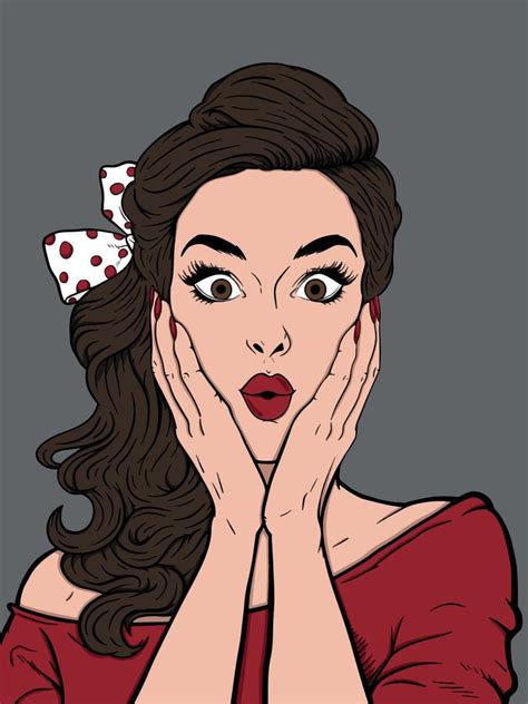 Illustration Of Pin Up Girl Vector 20547687 Vector Art At Vecteezy