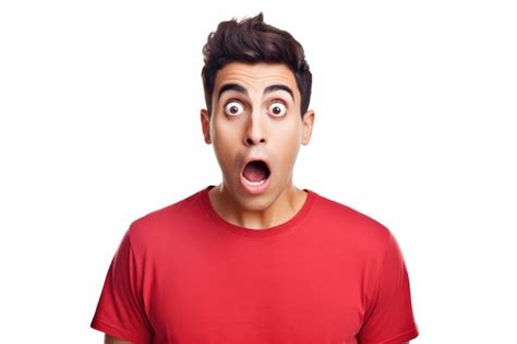 Premium Photo Shocked Expression Of Caucasian Woman