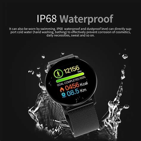 Buy New Smart Watch IP69 Waterproof Smartwatch Heart Rate Monitor Blood ...