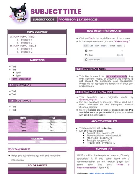 Templates Transes Ideas To Save Today Study Tips Notes Template