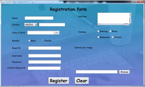 Github Shikha12264java Netbeans Drag And Drop Example Registration Form