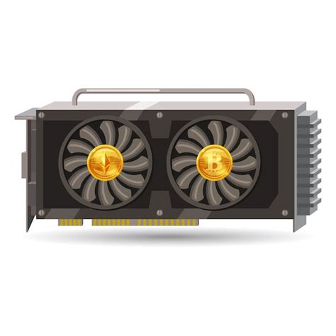 Premium Vector Gpu Videocard For Mining Isolated