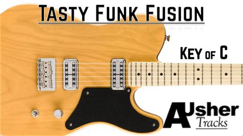 Tasty Funk Fusion In C Guitar Backing Track Youtube
