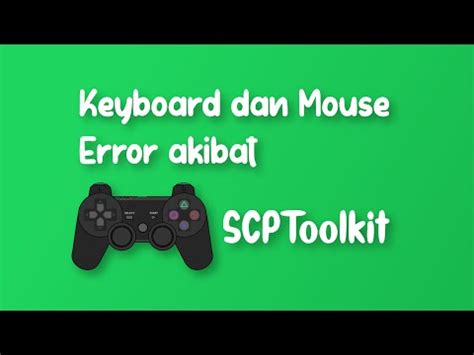 Keyboard USB Eksternal Dan Mouse Error Setelah Instal ScpToolkit Ekorkode