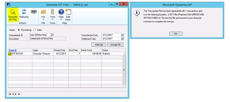 Setting Up Dynamics Gp Eft For Payables Stoneridge Software