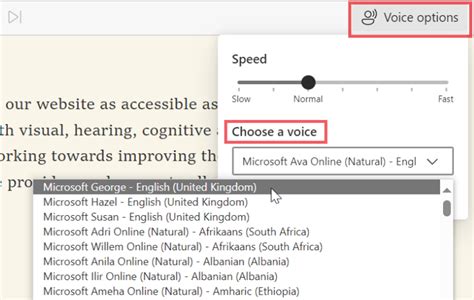 immersive reader in microsoft edge nature support