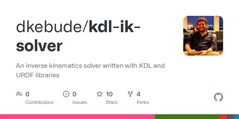 Github Dkebude Kdl Ik Solver An Inverse Kinematics Solver Written With Kdl And Urdf Libraries