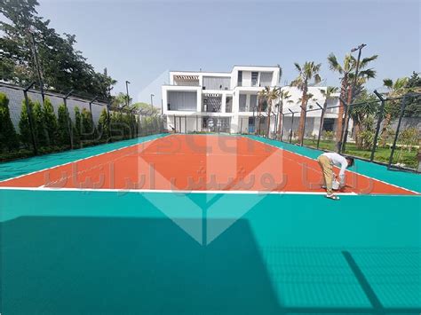 کفپوش زمین تنیس هاردکورت محصولات تنیس در پارس سنتر