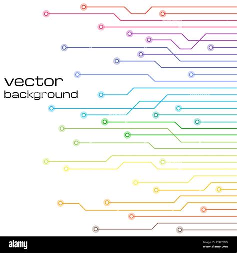 Abstract Technological White Background With Elements Of The Microchip Circuit Board Background