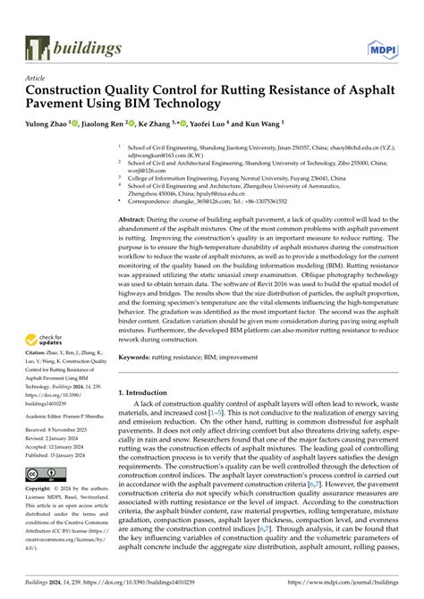 Pdf Construction Quality Control For Rutting Resistance Of Asphalt