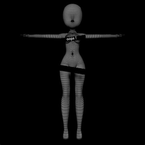 Chibi Girl Model Base Mesh Rigged Cgtrader