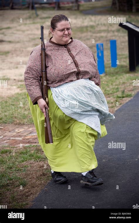 Reenactor Of The 7th Tennessee Cavalry Company C During A Gathering At